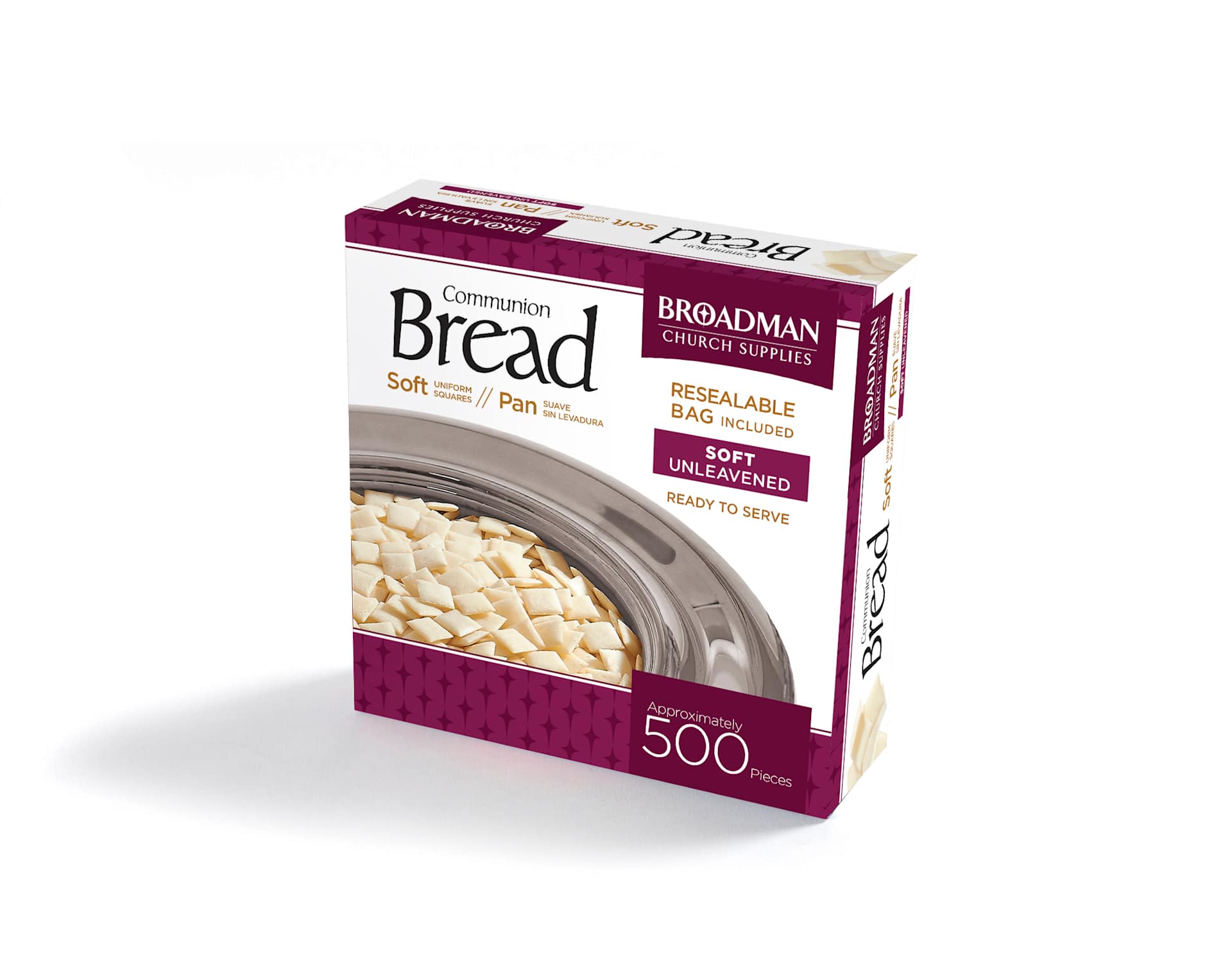Communion Bread - Soft Uniform Squares (500 Pieces) | Lifeway
