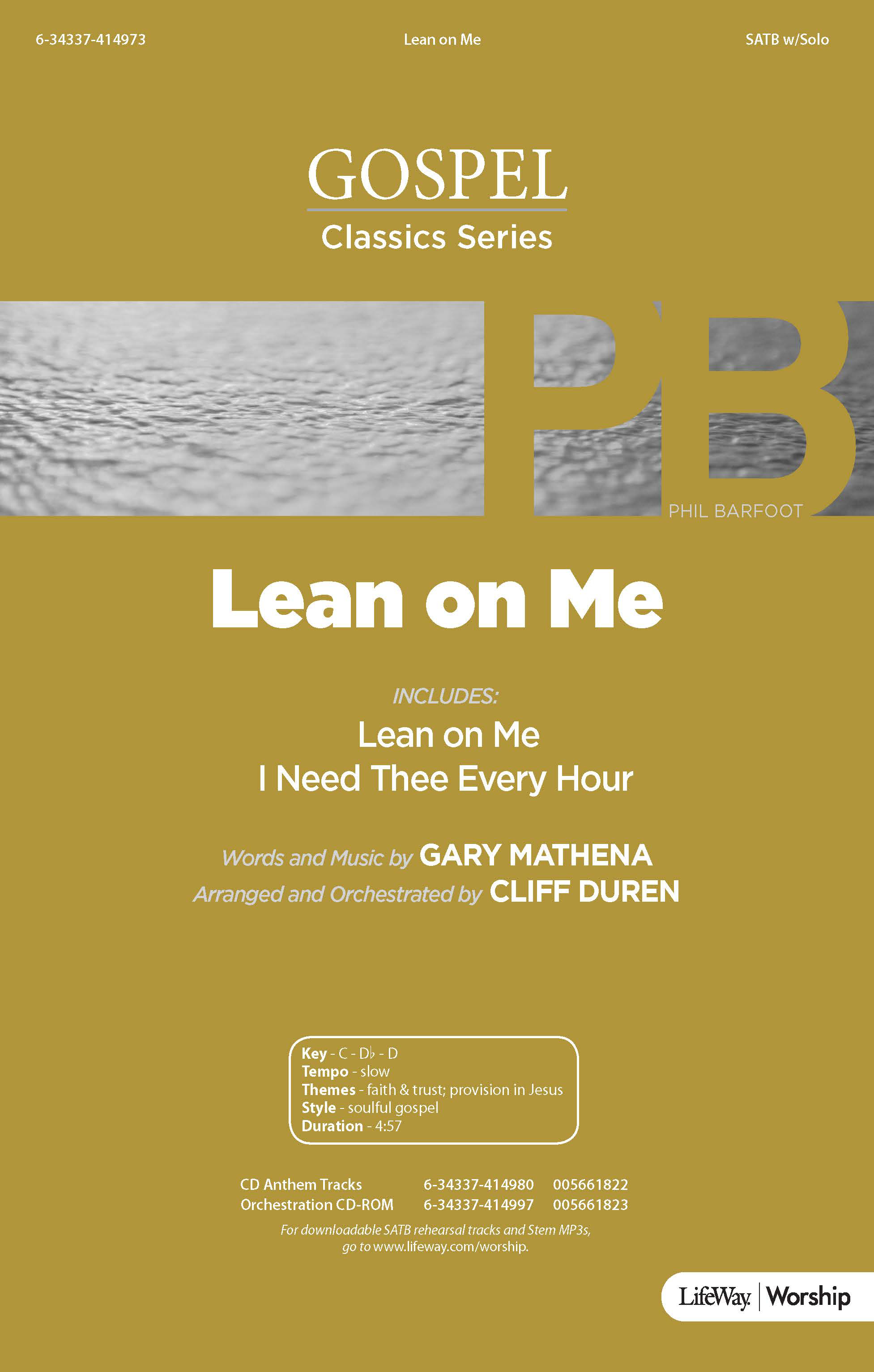 Lean On Me - Downloadable Anthem (Min. 10) | Lifeway