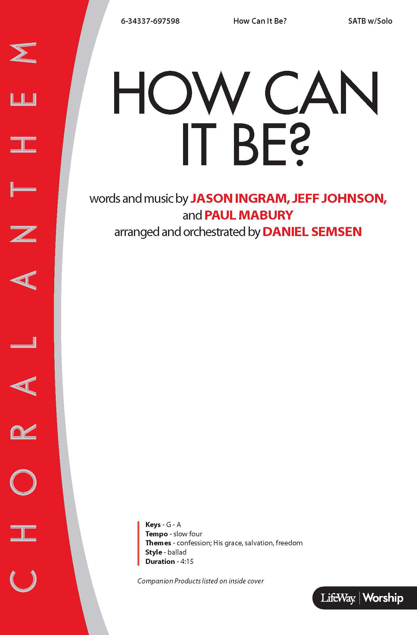 How Can It Be? - Anthem Accompaniment CD | Lifeway