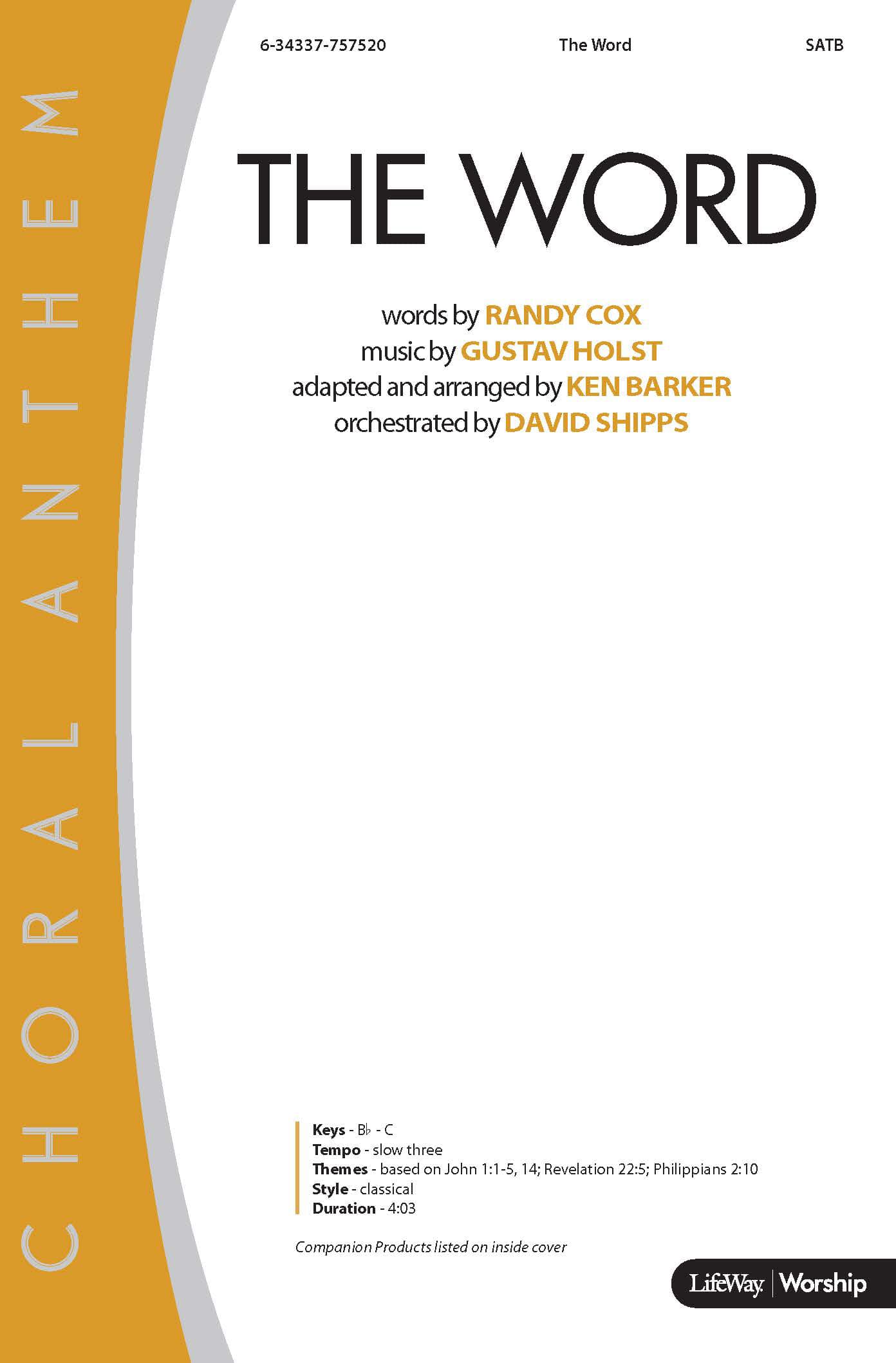 The Word - Downloadable Orchestration | Lifeway