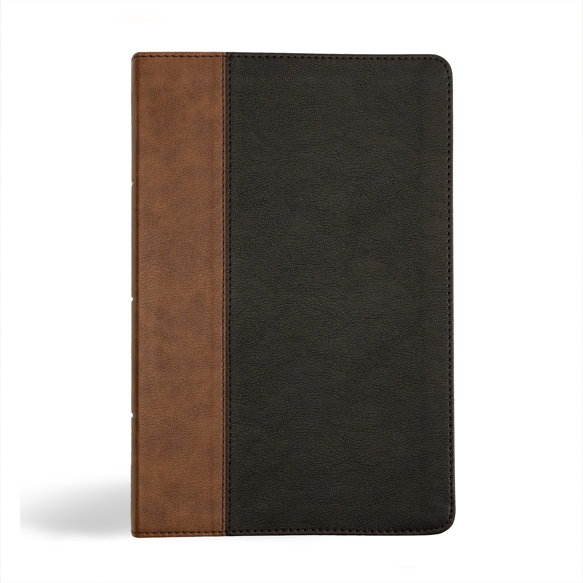 KJV Personal Size Giant Print Bible, Black/Brown LeatherTouch | Lifeway