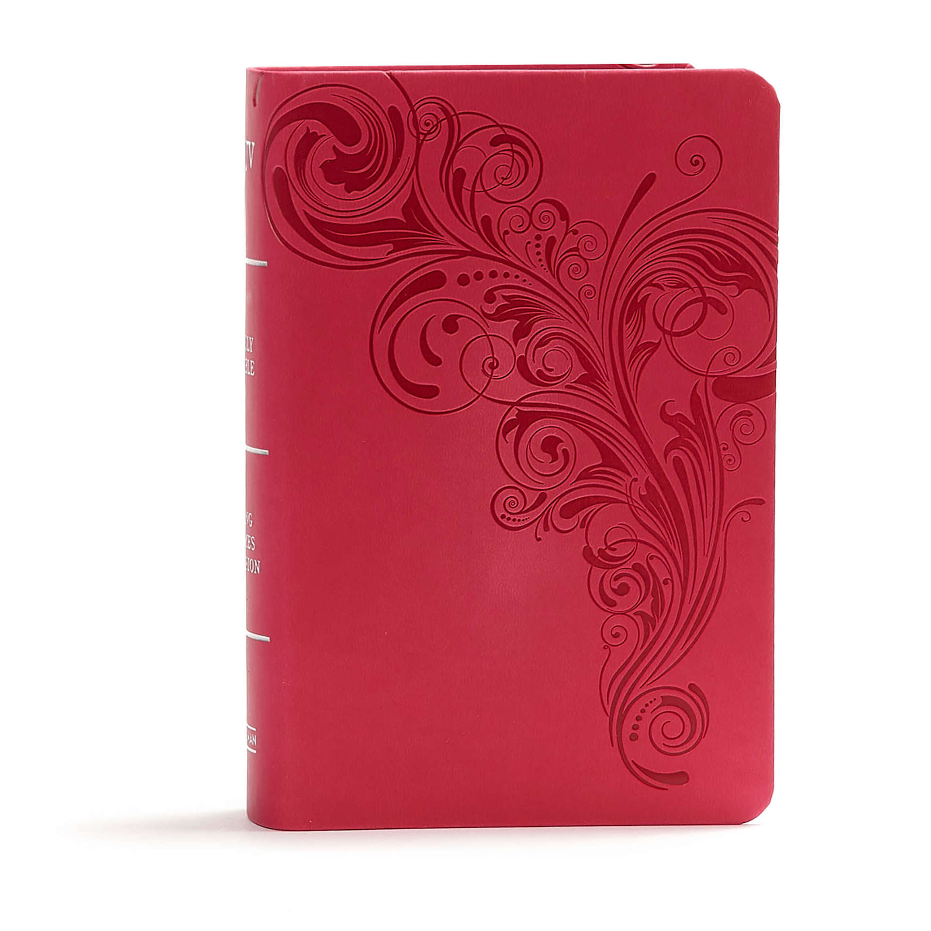 KJV Large Print Compact Reference Bible, Pink LeatherTouch | Lifeway