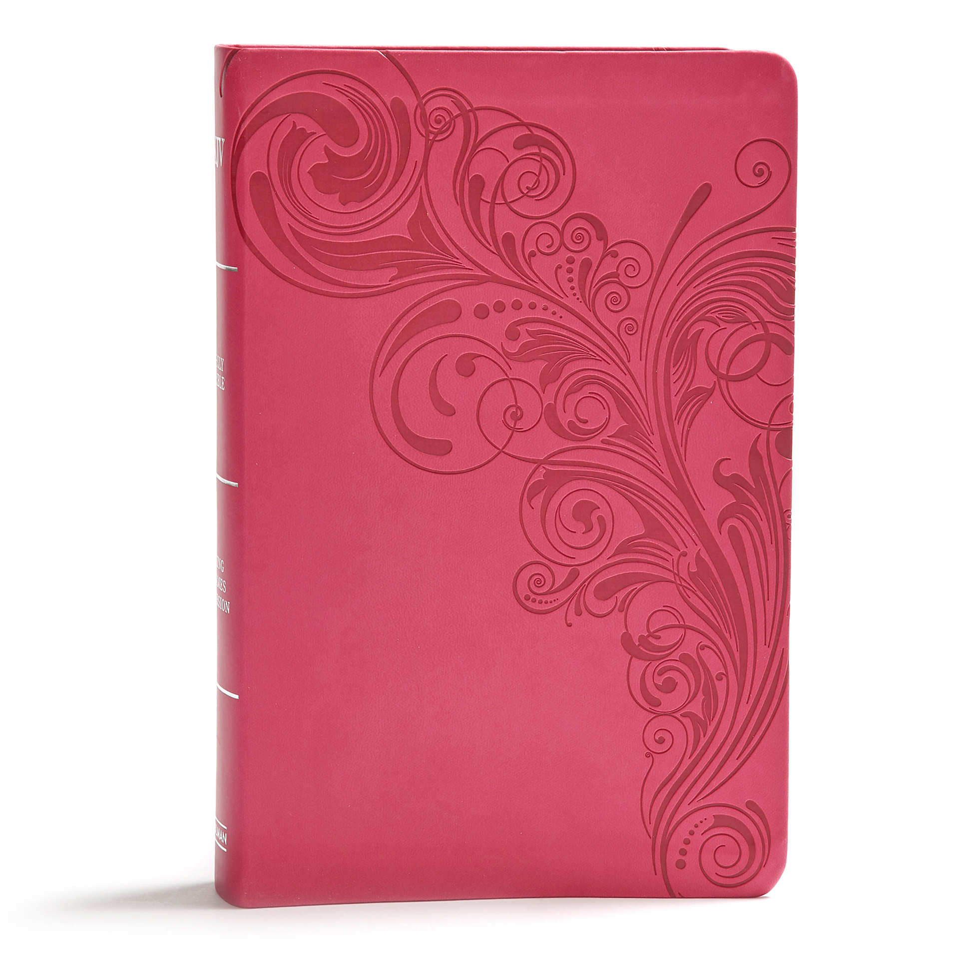 KJV Giant Print Reference Bible, Pink LeatherTouch, Indexed | Lifeway