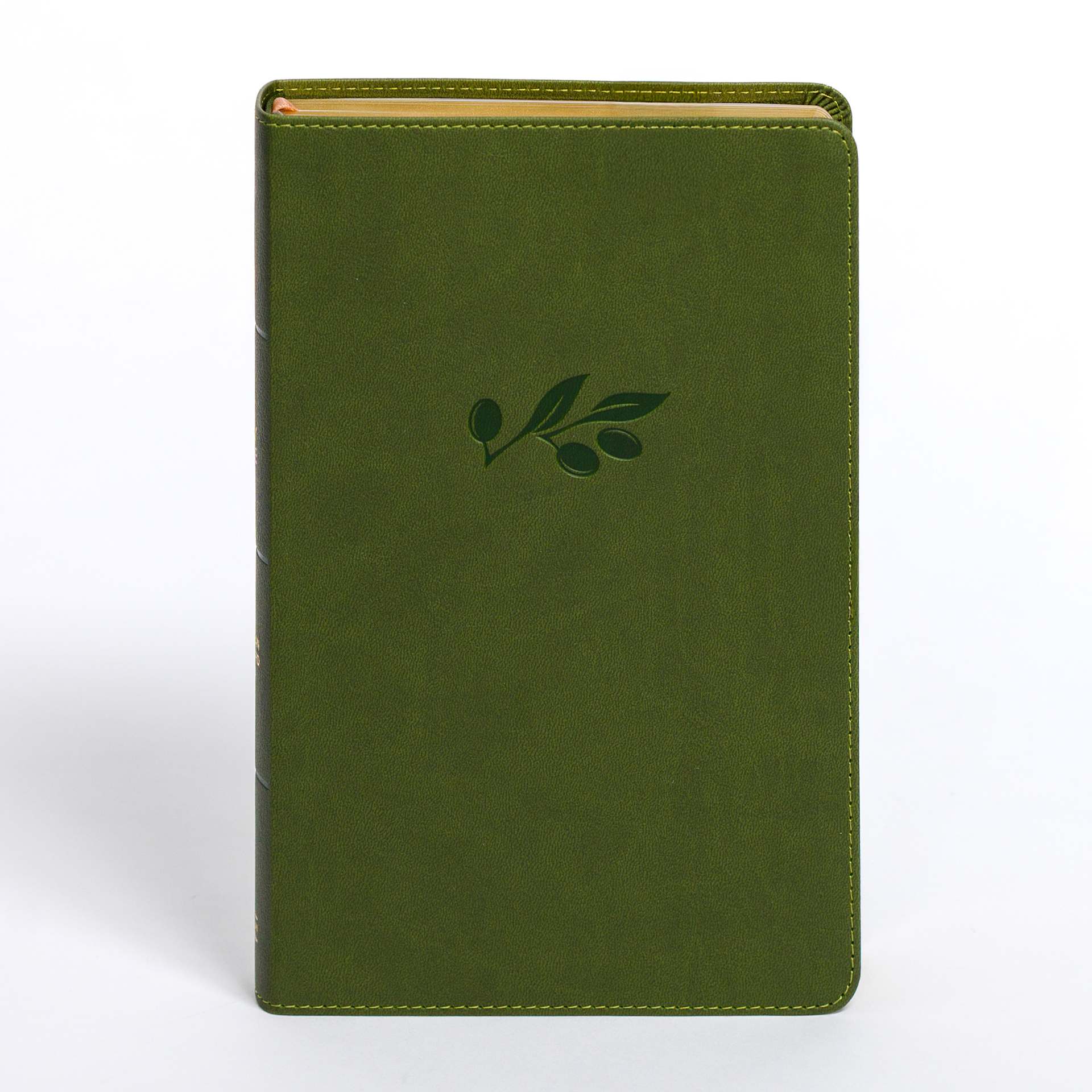 CSB Personal Size Giant Print Bible, Olive LeatherTouch | Lifeway