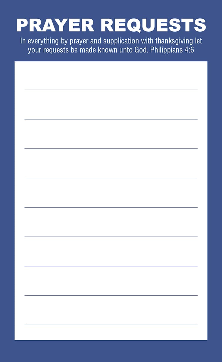 printable prayer request template