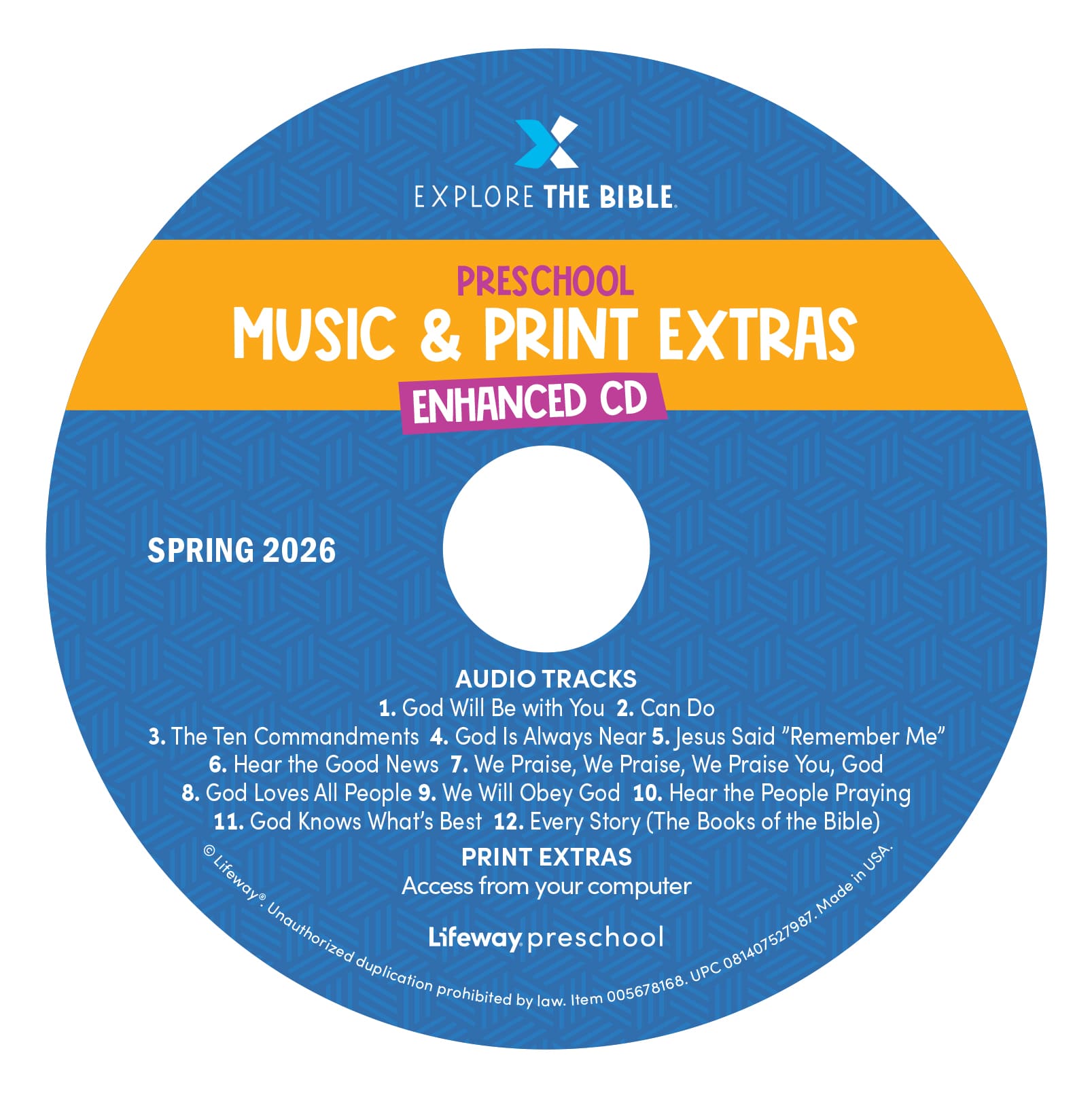 EXPLORE THE BIBLE Preschool Music and Print Extras - Spring 2026 | Lifeway