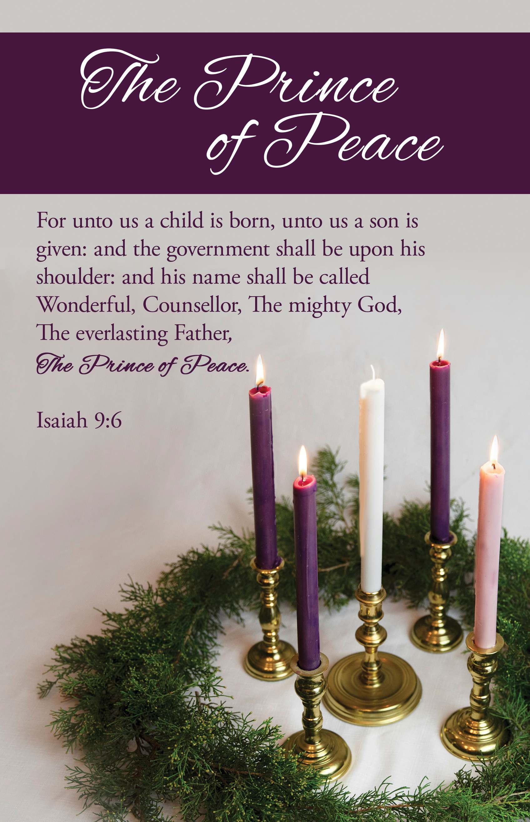 Advent Bulletin: The Prince of Peace (Package of 100) | Lifeway
