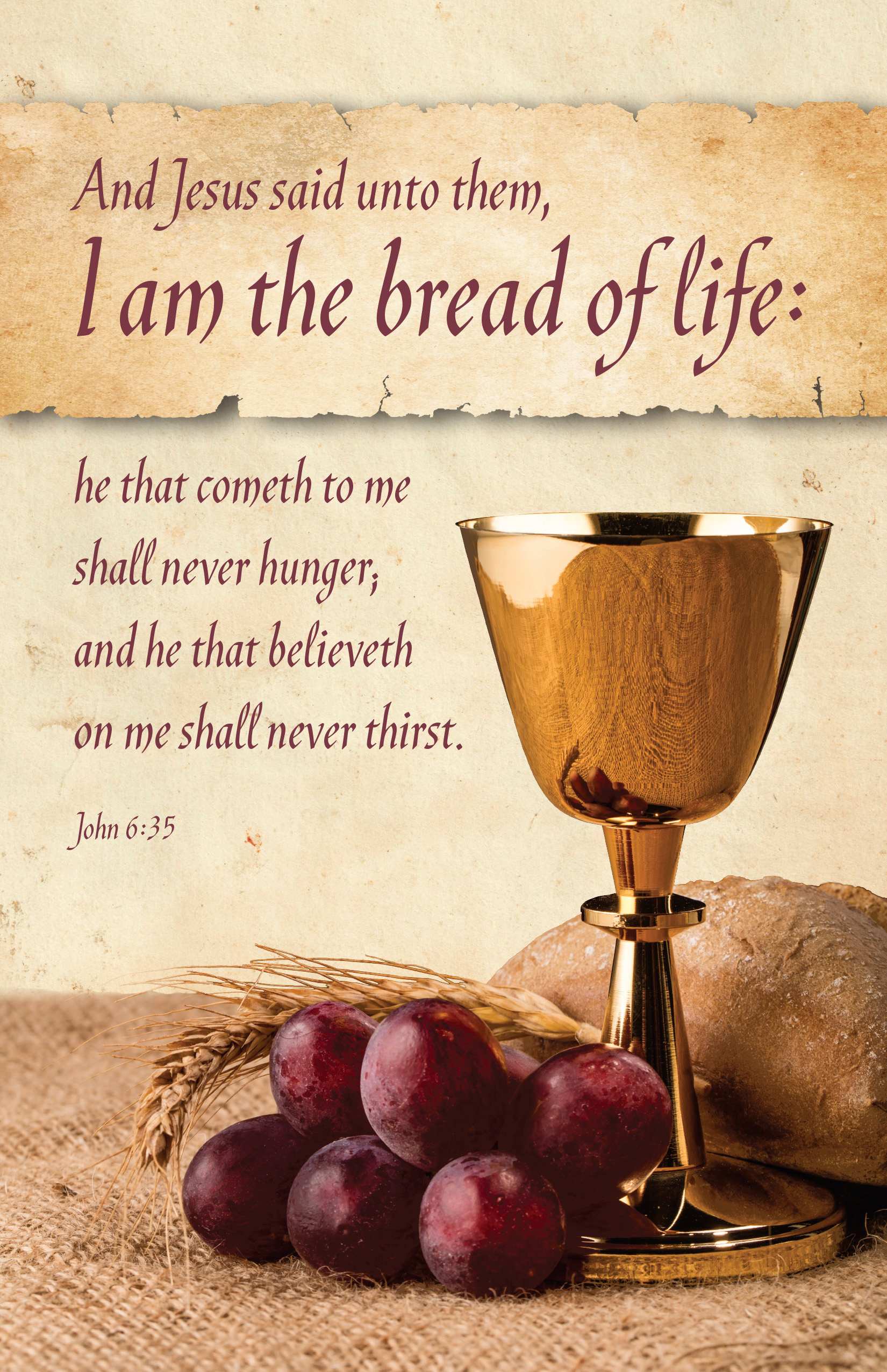 Communion Bulletin: I Am the Bread (Package of 100) | Lifeway