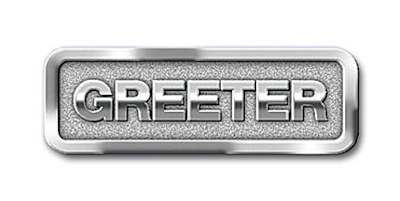 Greeter Badge - Silver Finish | Lifeway