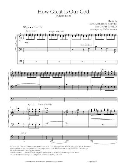 How Great Is Our God - Downloadable Keyboard Arrangement | Lifeway