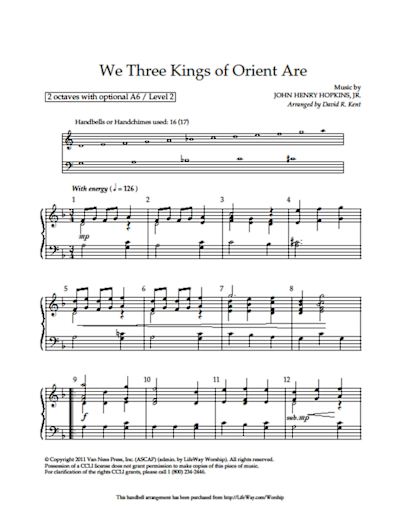 We Three Kings - Downloadable Handbell Arrangement | Lifeway