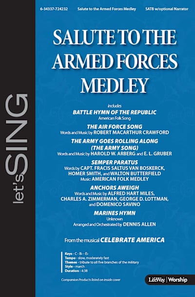 Salute to the Armed Forces Medley - Downloadable Rhythm Charts | Lifeway