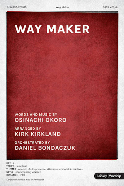 Way Maker - Downloadable Lyric File | Lifeway