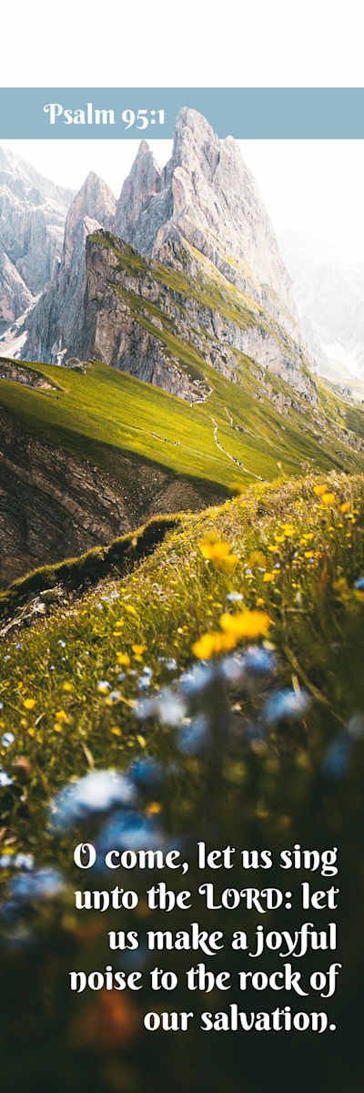 Inspirational Bookmark: Let Us Sing (Package of 25) | Lifeway