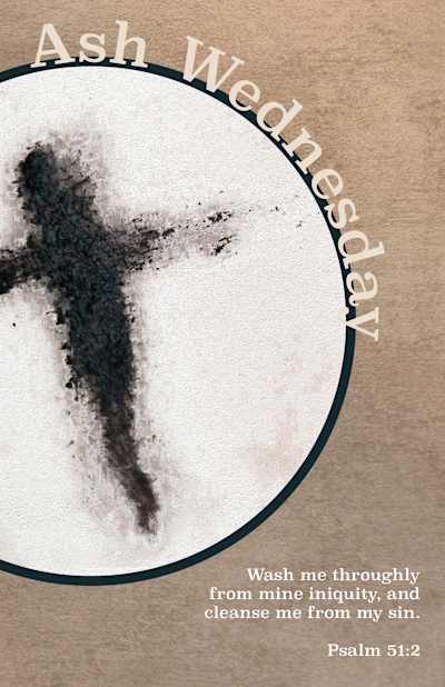 Ash Wednesday Bulletin: And Cleanse (Package of 100) | Lifeway