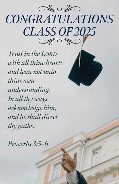 Graduation Bulletin: Congratulations Class of 2025 (Package of 100 ...