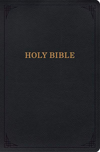 KJV Holy Bible, Giant Print with Cross-References, Black LeatherTouch ...