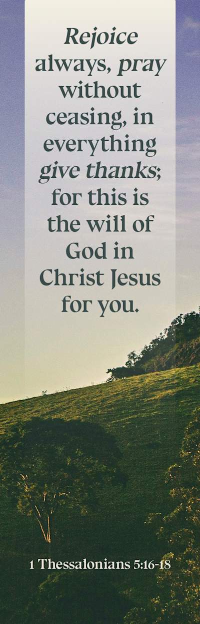 Inspirational Bookmark: Rejoice Always (Package of 25) | Lifeway