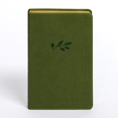 CSB Personal Size Giant Print Bible, Olive LeatherTouch | Lifeway