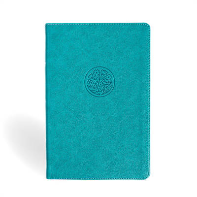 NASB Giant Print Reference Bible, Teal LeatherTouch, Indexed | Lifeway