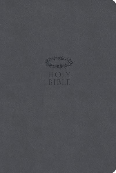 KJV Super Giant Print Reference Bible, Value Edition, Charcoal ...