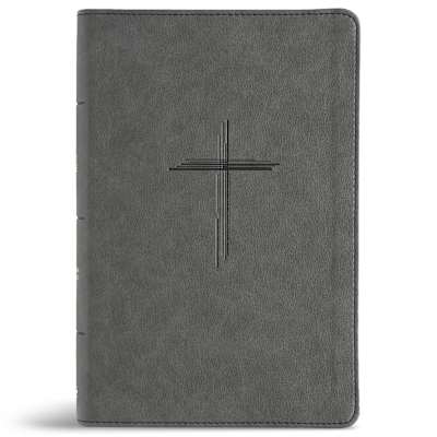 CSB Personal Size Giant Print Bible, Digital Study Edition, Charcoal ...